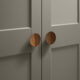 Copse Circular Wardrobe Handle Walnut | Dowsing & Reynolds