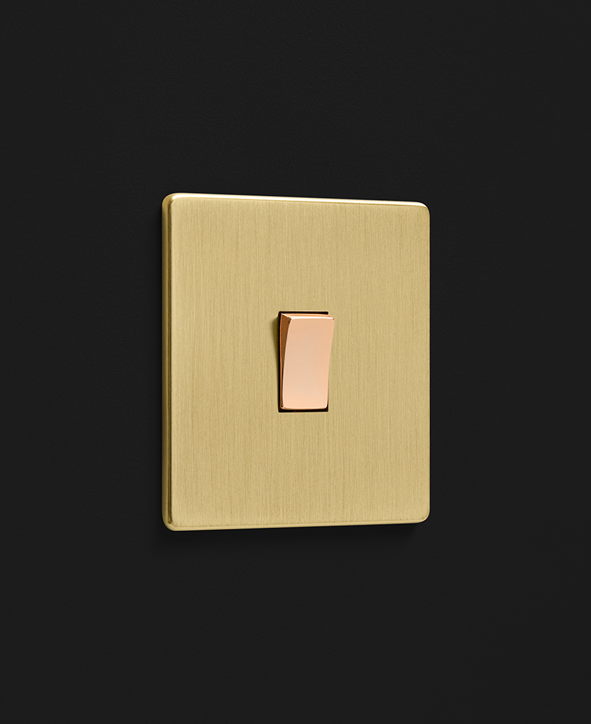Gold Rocker Light Switch | Dowsing & Reynolds
