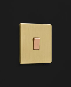 Gold Rocker Light Switch | Dowsing & Reynolds