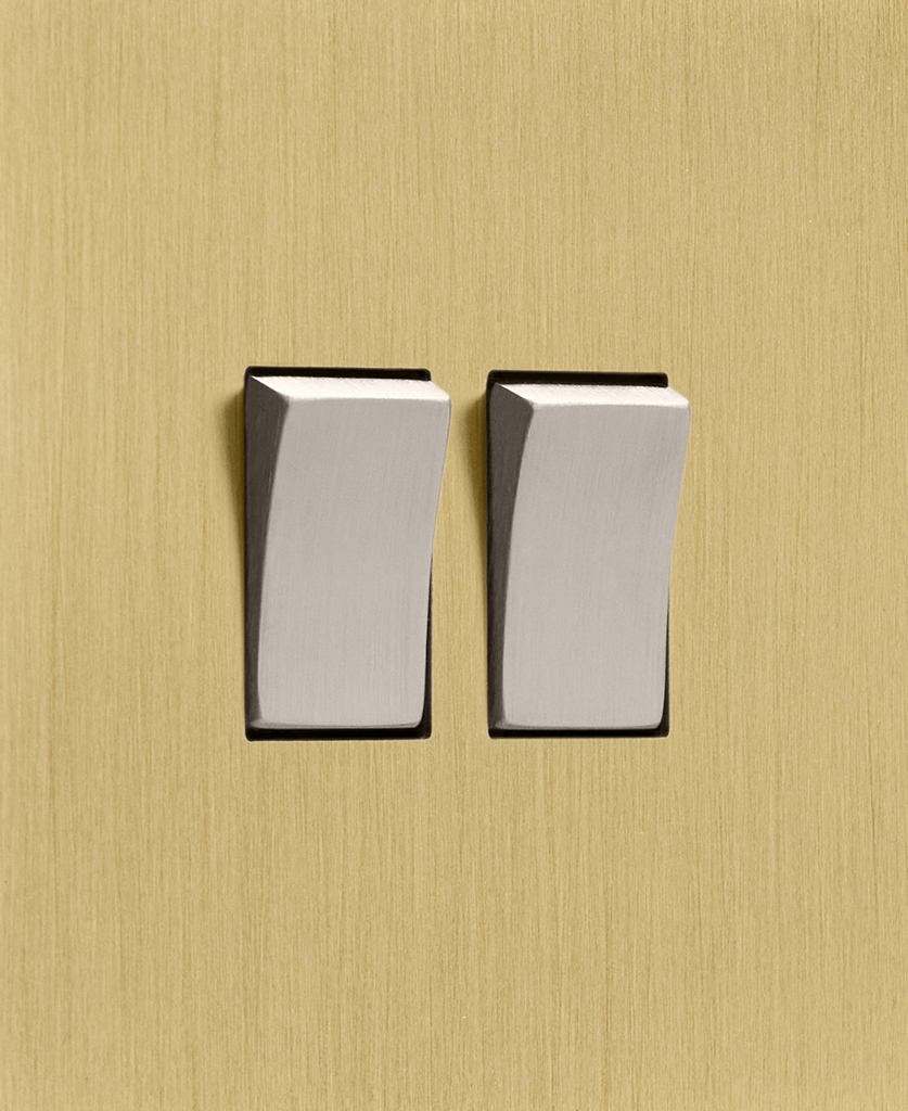 Gold Double Light Switch | Dowsing & Reynolds