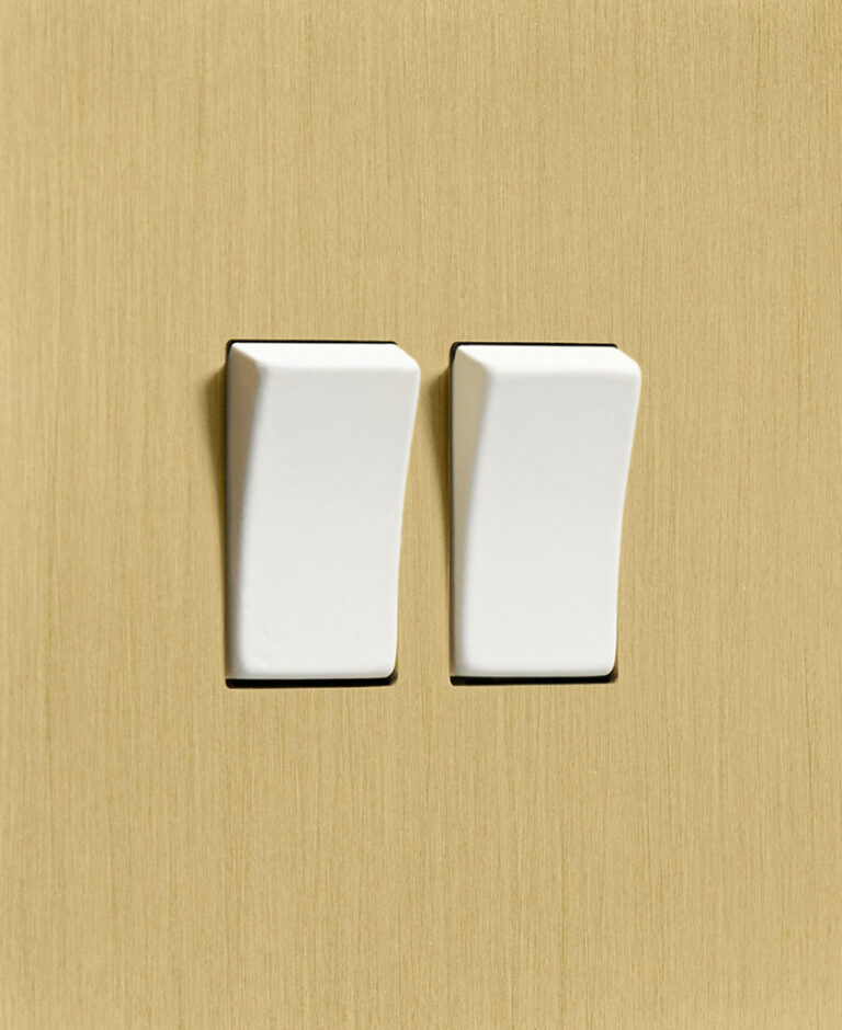 Gold Double Light Switch | Dowsing & Reynolds