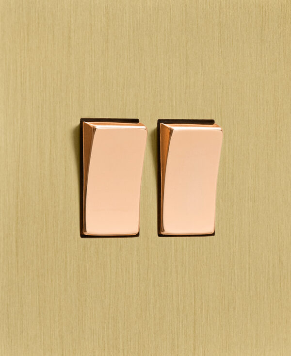 Gold Double Light Switch | Dowsing & Reynolds