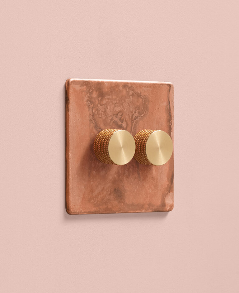 LED Double Dimmer Switch - Copper Double Dimmer Switch