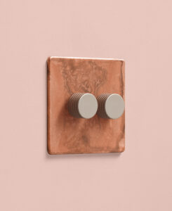 LED Double Dimmer Switch - Copper Double Dimmer Switch