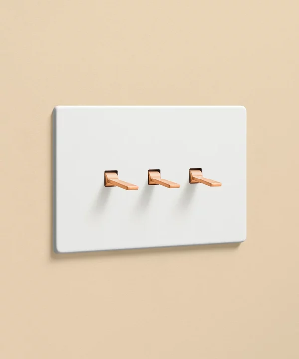 White Triple Tapered Toggle Switch | Dowsing & Reynolds