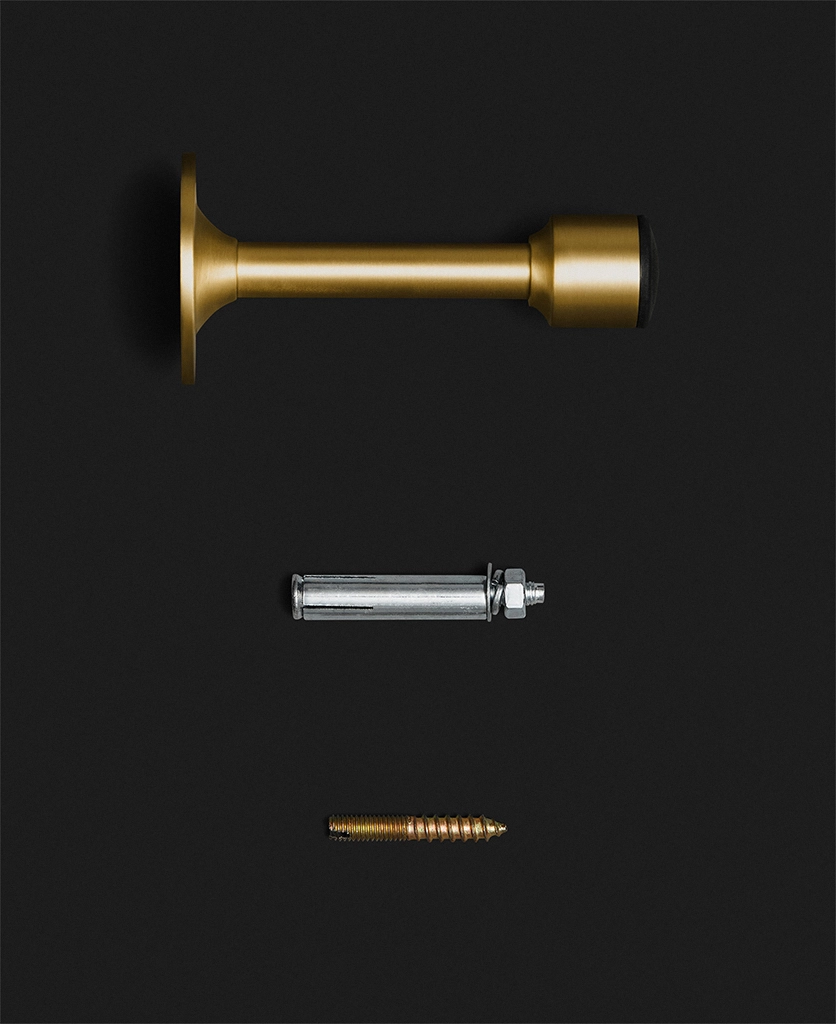 Gold Wall-Mounted Door Stop | Dowsing & Reynolds