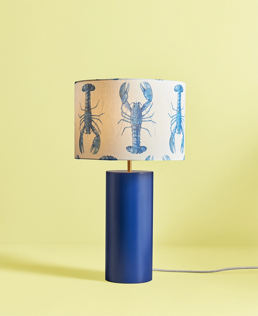 Cool Cobalt Lobster Lamp | Dowsing & Reynolds
