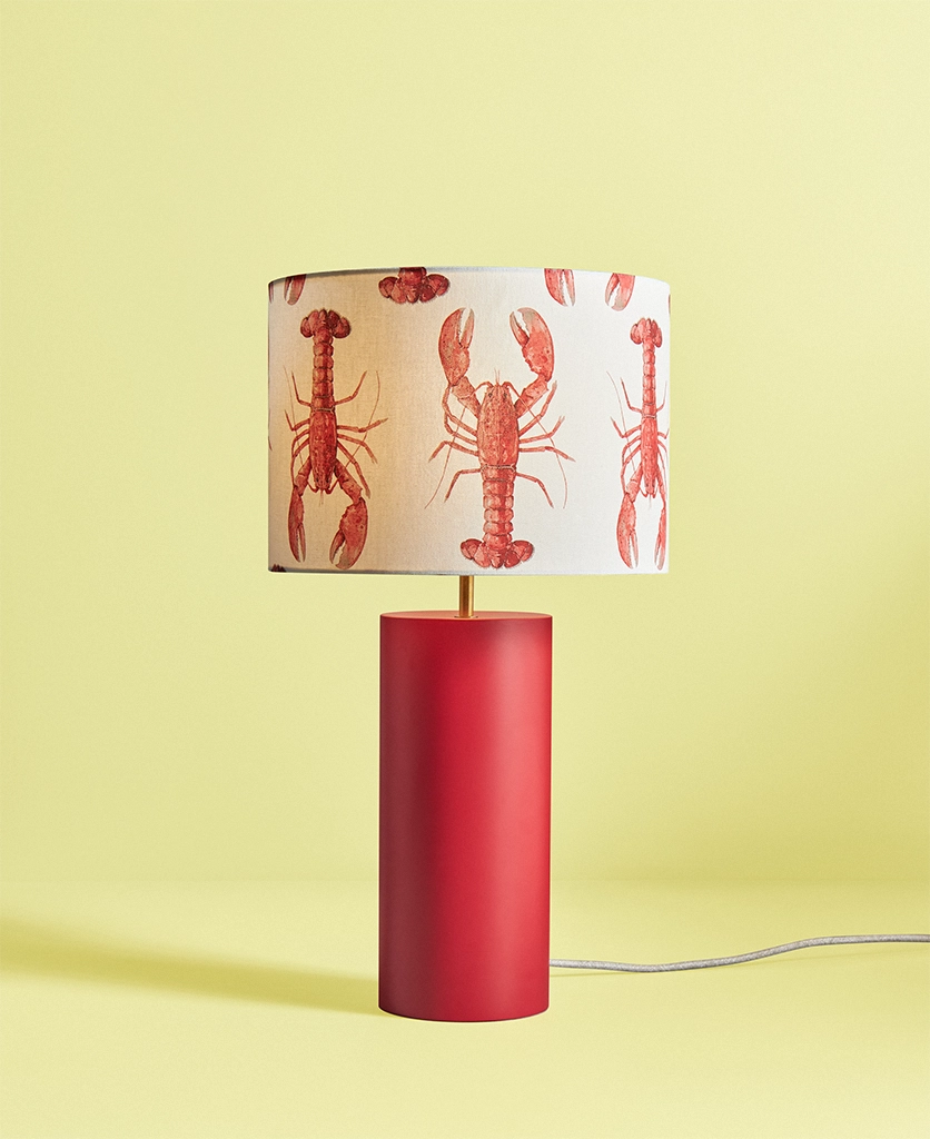 Cool Red Lobster Table Lamp | Dowsing & Reynolds