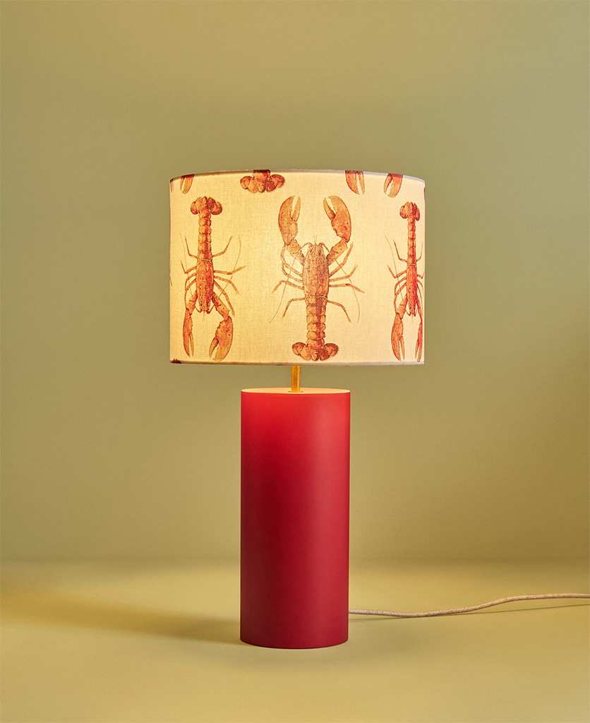 Cool Red Lobster Table Lamp | Dowsing & Reynolds